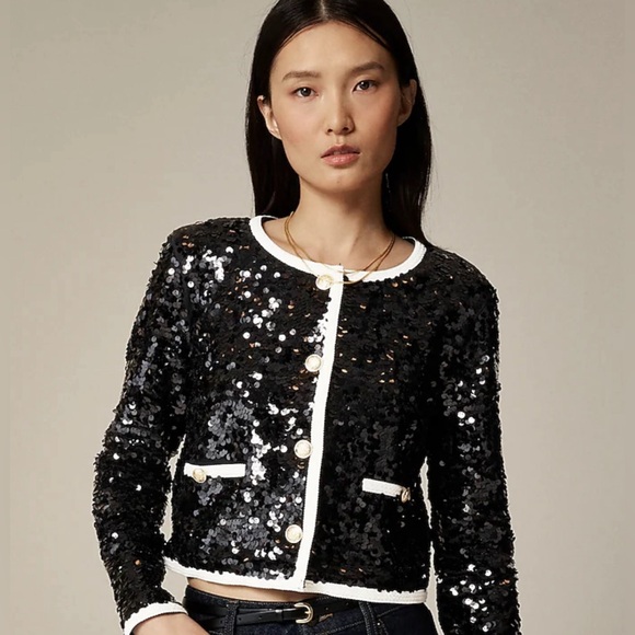 J. Crew | Jackets & Coats | Jcrew Mariner Jersey Lady Jacket With ...